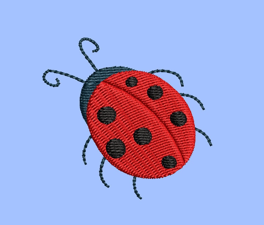 Ladybug Embroidery Design Embroidery File Ladybird Beetle Download Pes ...