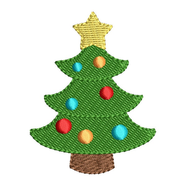 Christmas Tree Embroidery Design - Etsy Canada