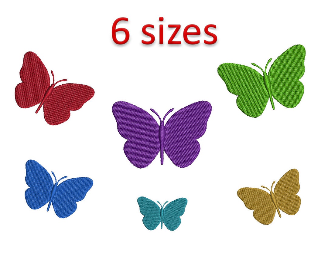 Butterfly Machine Embroidery Design Mini Butterflies for Machine ...