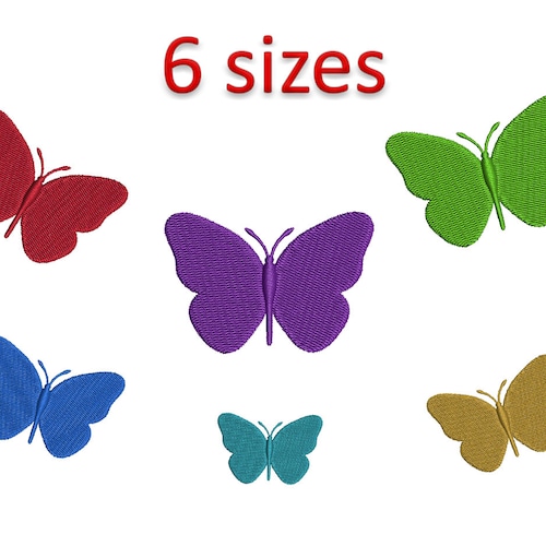 Butterflies Machine Embroidery Design Butterfly Mini - Etsy