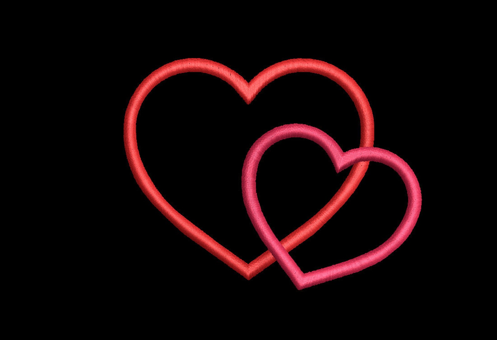 Heart Embroidery Designs File Embroidery Small and Large Heart Download ...