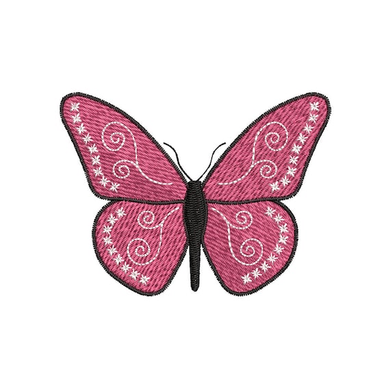 Butterfly Machine Embroidery Design File Machine Embroidery | Etsy