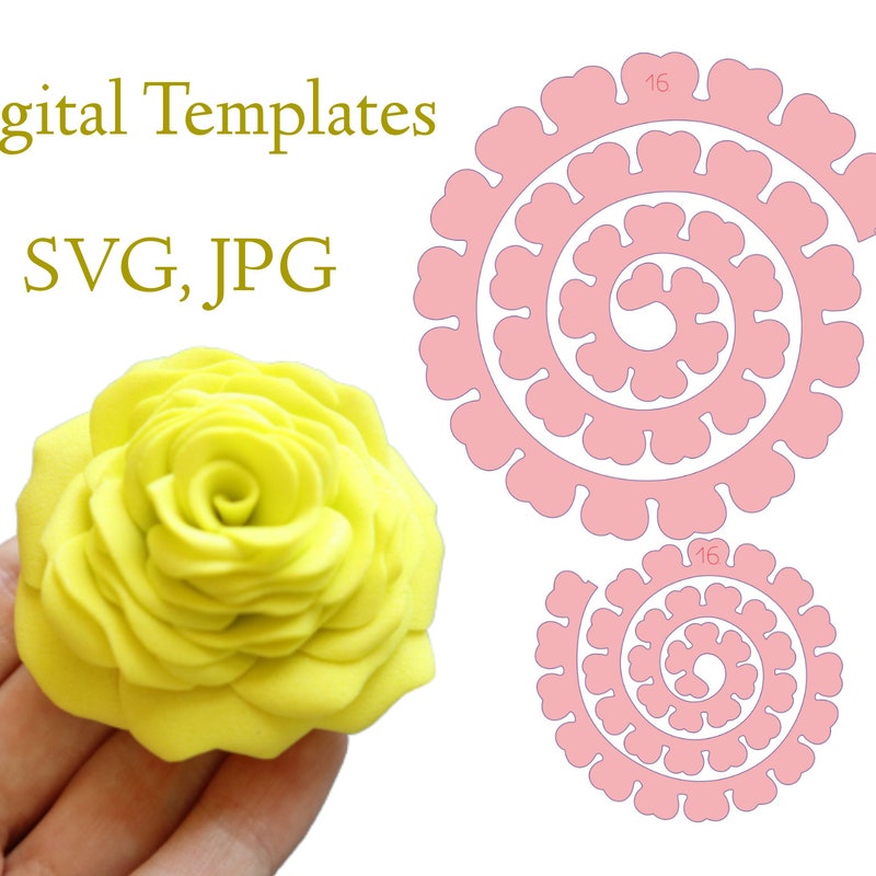 Spiral Flowers - Etsy