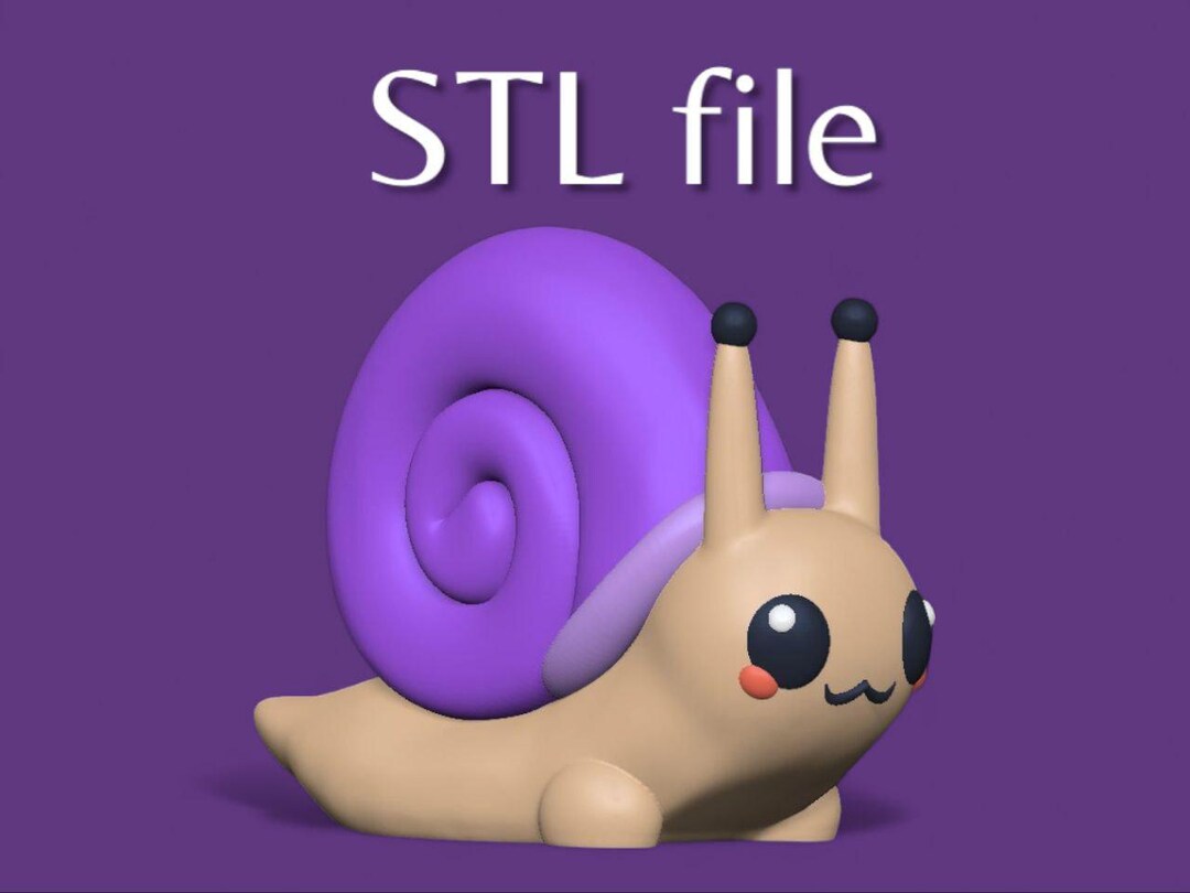 Unique Snail STL File for 3D Printing - Multi-color or Single-color ...