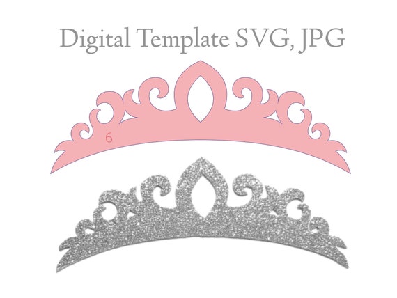 Digital Crown Template SVG JPG Format N-6 - Etsy