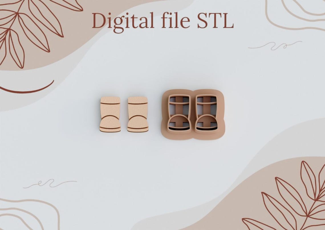 STL Digital Files for Polymer Clay Cutters 3D Printable Cookie Cutters ...