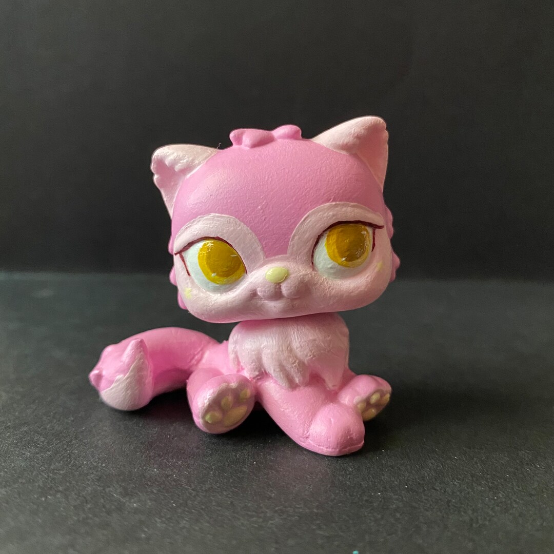 LPS Pink Cat Custom - Etsy