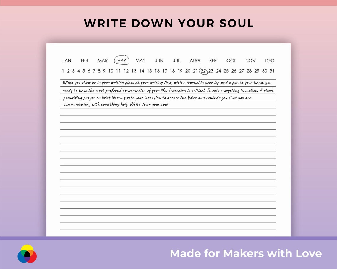 Journal Note Page Undated Lined Note Pages Minimal Daily - Etsy