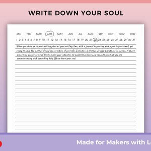 Journal Note Page, Undated, Lined Note Pages, Minimal Daily Planner ...