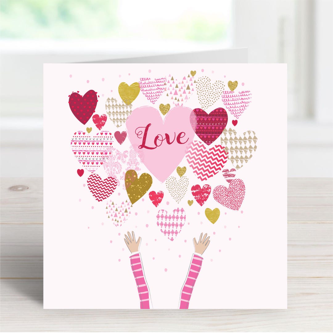Love Hearts Card - Etsy
