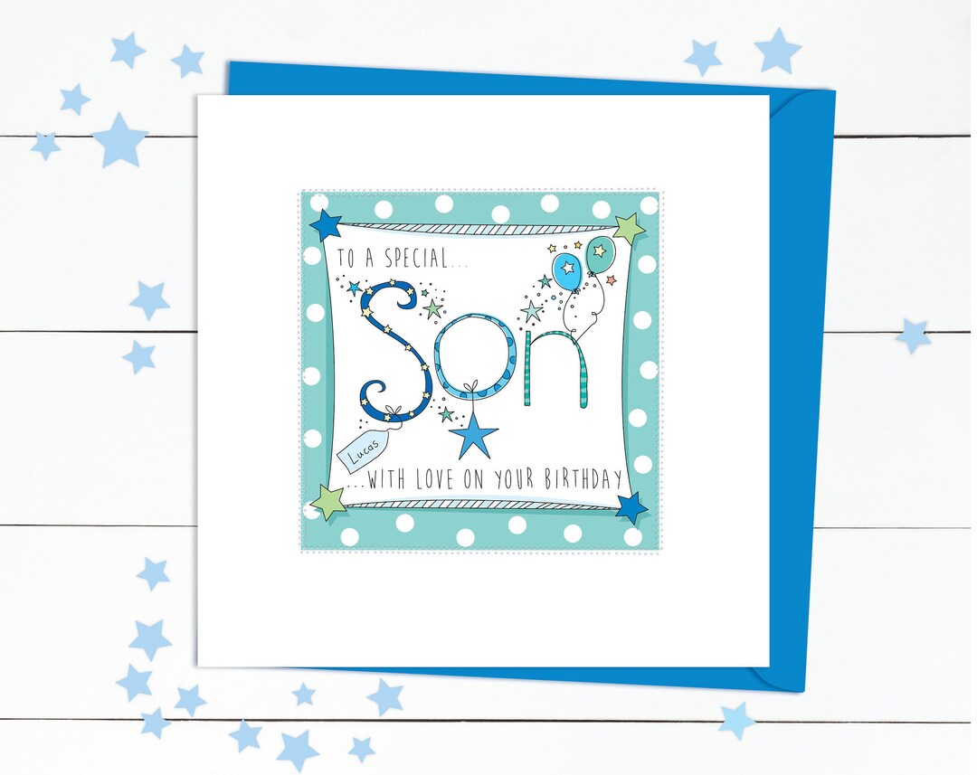 Son Birthday Card - Etsy