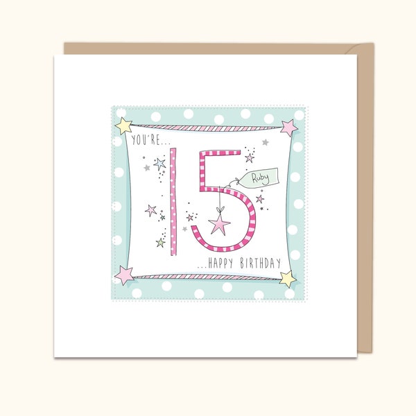 15th Birthday Card - Etsy UK