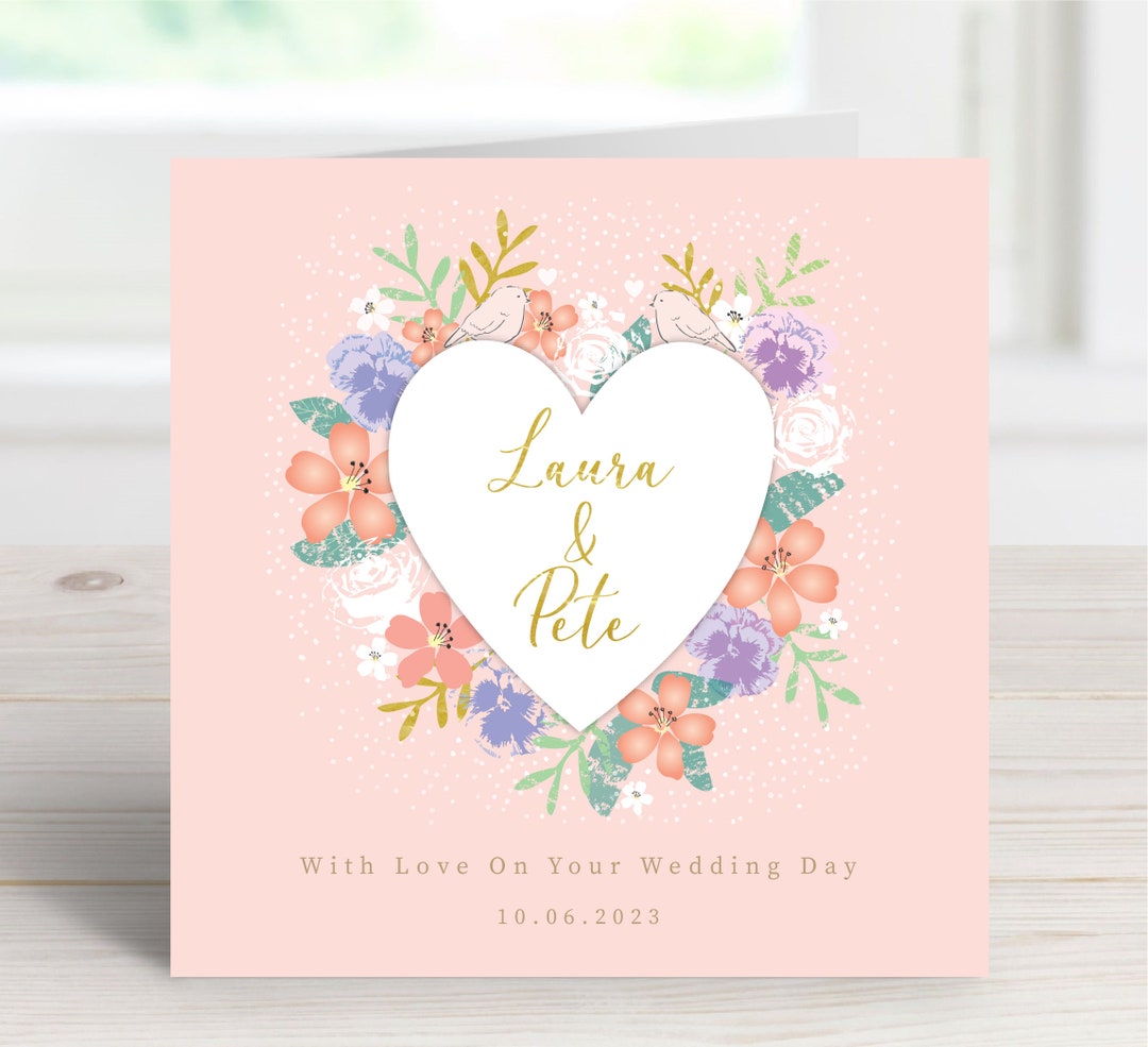 Personalised Wedding Day Card - Etsy