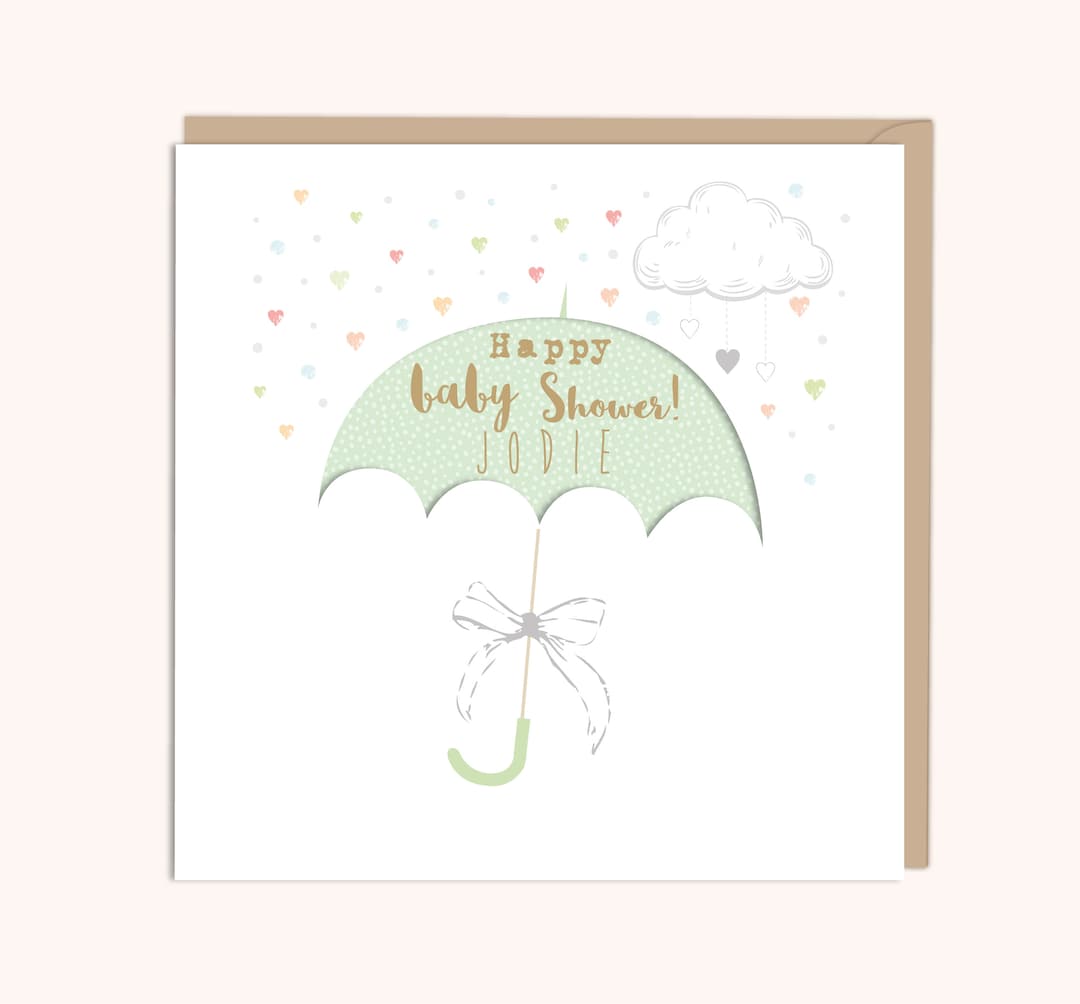 Personalised Baby Shower Card - Etsy