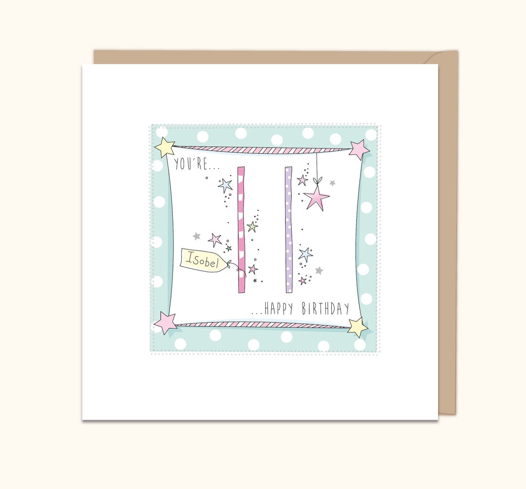 Personalised 11th Birthday Card - Etsy