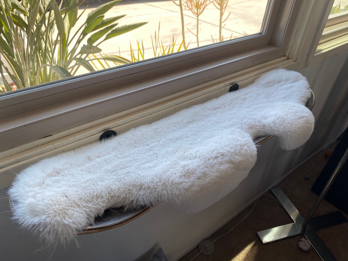 Cat Chill Lounger Wall and Window Perch Luxe Faux Fur Pad | Etsy