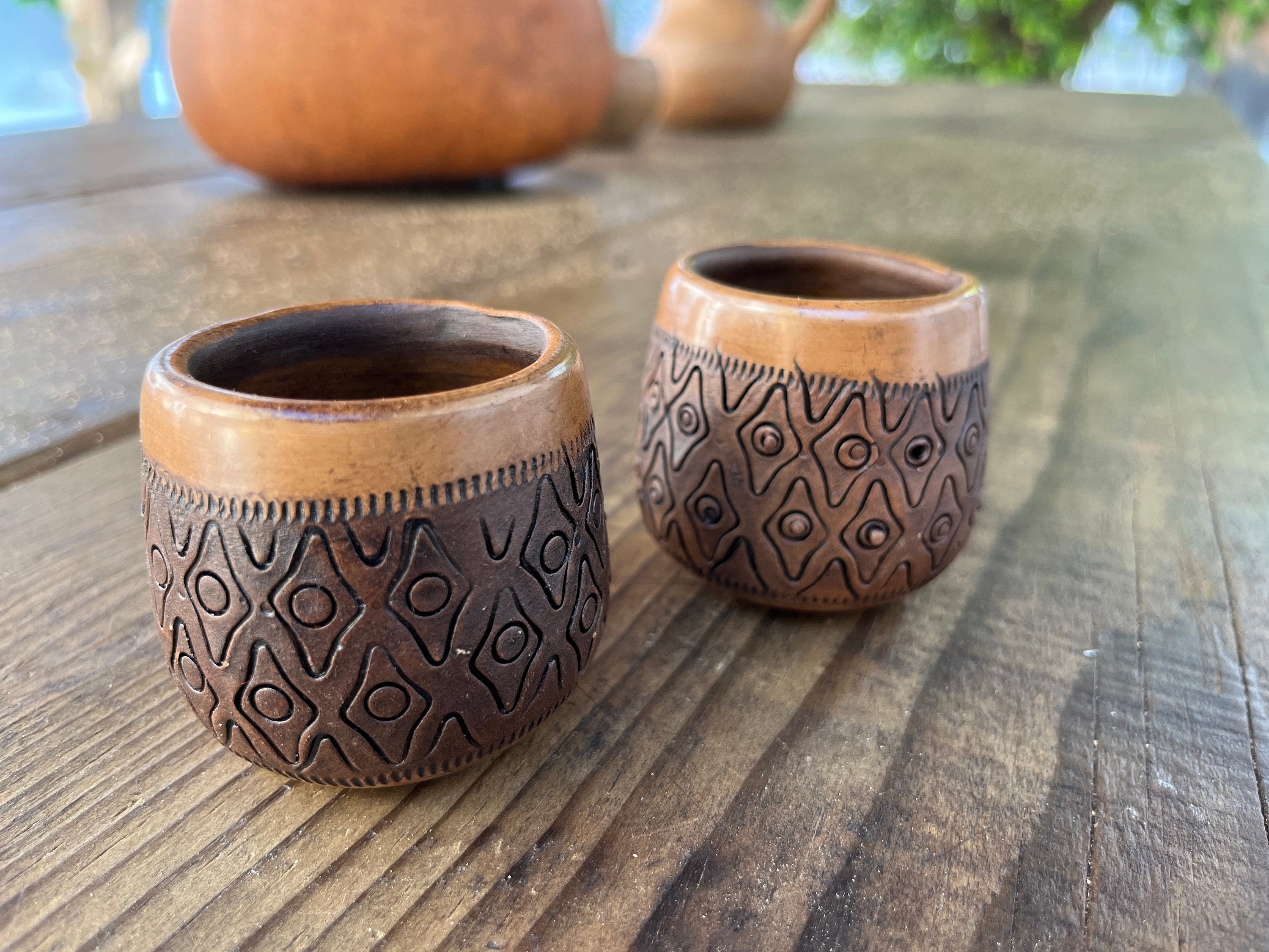 Handcrafted Clay Copitas Artisan Mezcal Cups the Proper Traditional ...