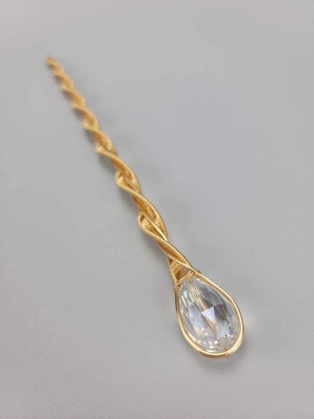 Clear Glass Magic Wand Copper Wand Magic Wand Fairy Wand - Etsy