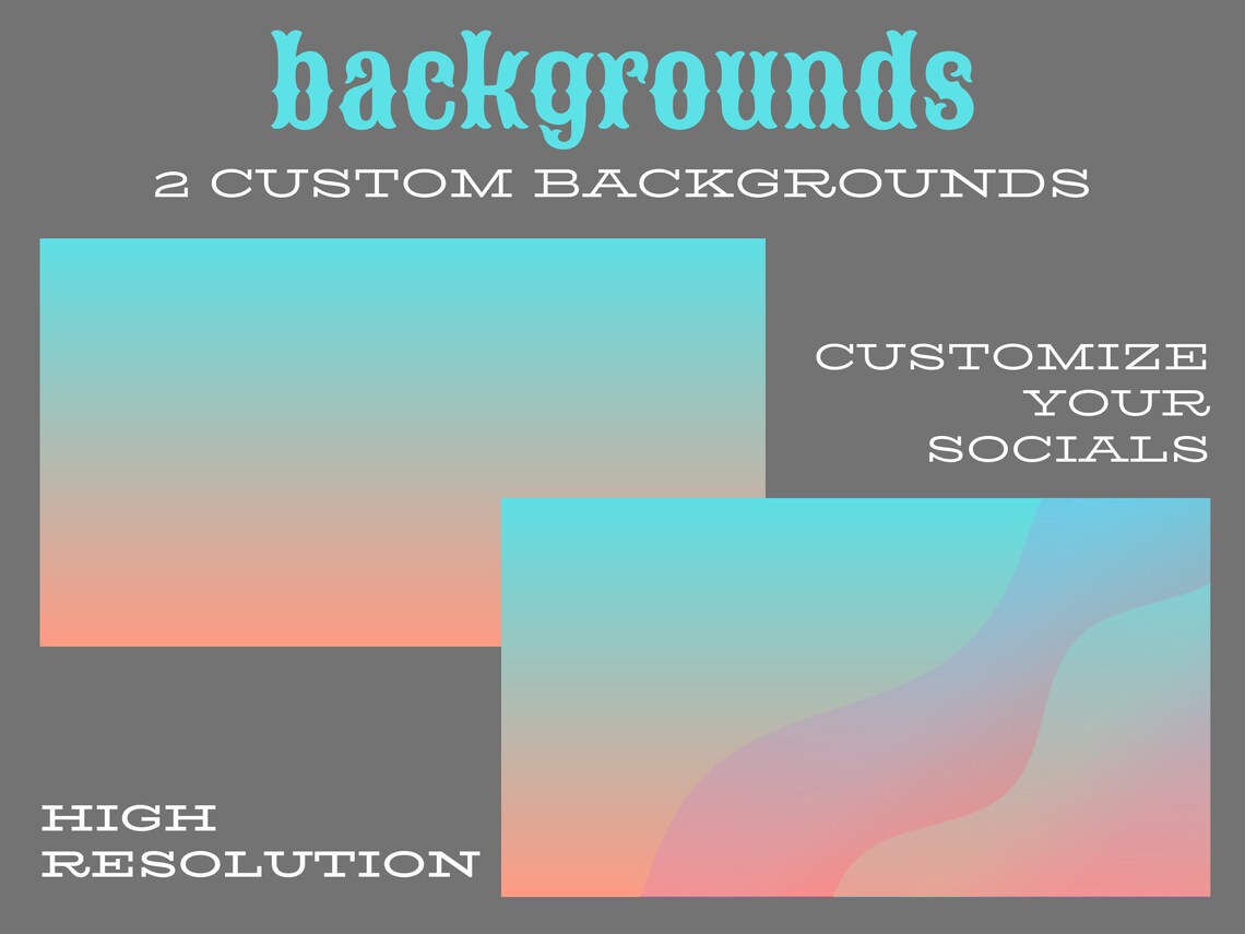 Animated Western Stream Overlay Pack for Twitch Cute Gradient Graphics ...