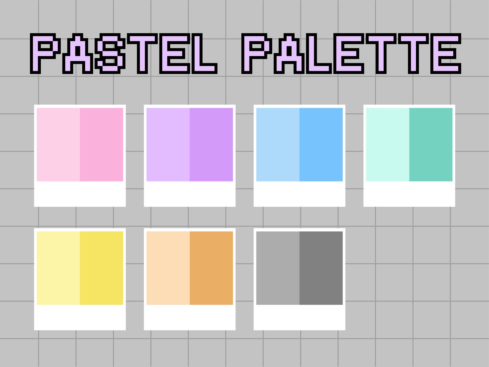 Retro Wave Pixel Pastel Animated Streamer Alert Graphics Pack for Live ...
