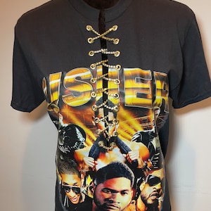 Customized Lace up Limited Rapper Usher Shirt, Vintage Usher 90s Shirt ...