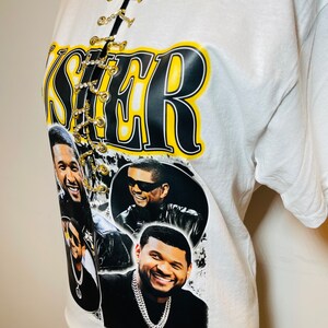Customized Lace up Limited Rapper Usher Shirt, Vintage Usher 90s Shirt ...