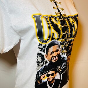 Customized Lace up Limited Rapper Usher Shirt, Vintage Usher 90s Shirt ...