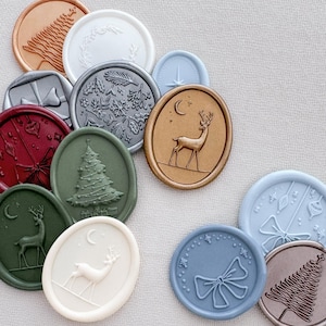 Christmas Wax Seal Stickers: Self-adhesive Festive Envelope Seals for ...