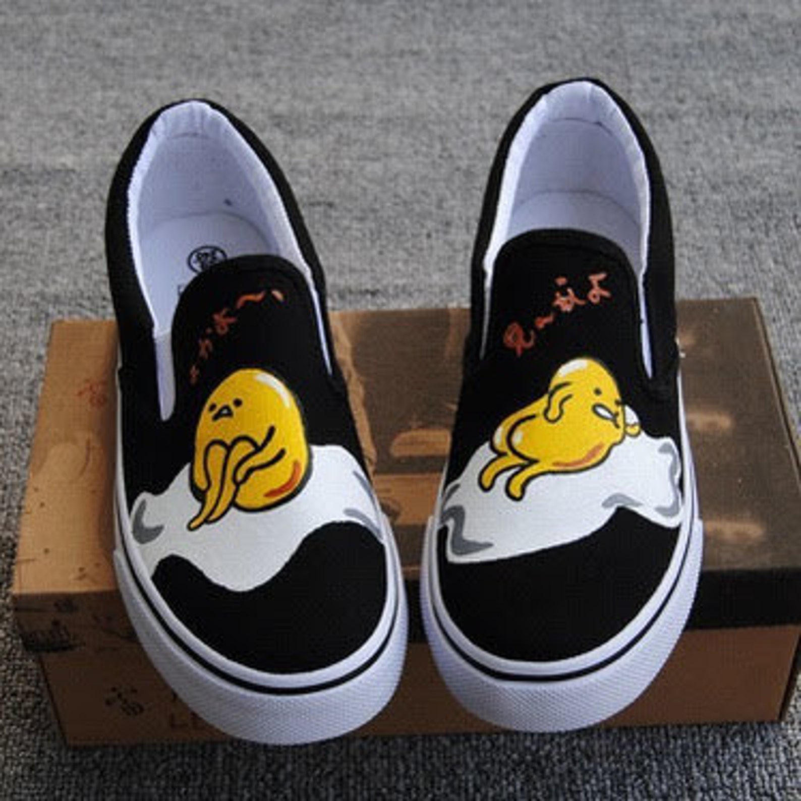 Gudetama Hand Painted Shoes Vans | Etsy