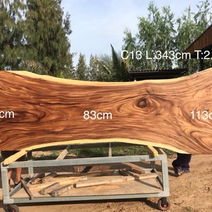 Live Edge Dining Table Reclaimed Single Slab , Conference Table Reclaimed Acacia Wood Solid Slab ...