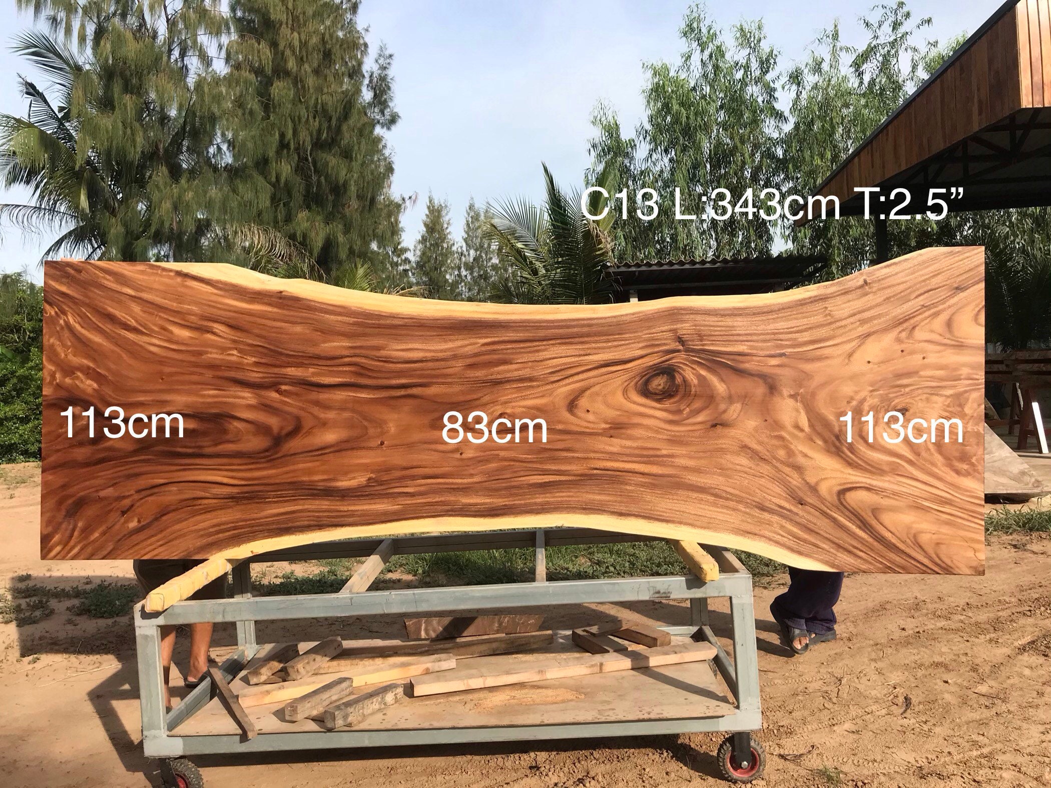 Live Edge Dining Table Reclaimed Single Slab Conference Table