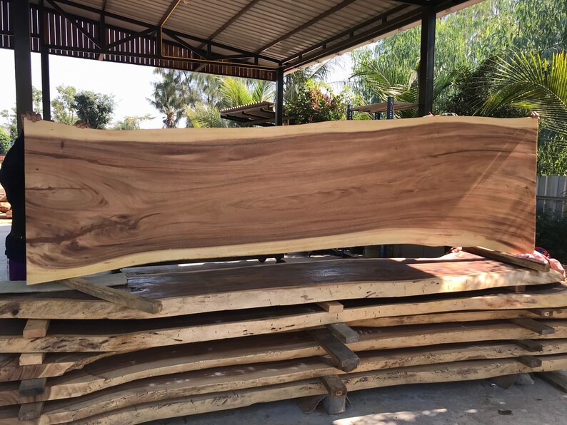 Live Edge Dining Table Reclaimed Single Slab Conference Etsy