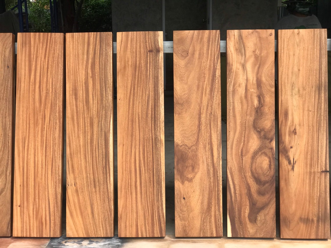 Interior Stair Tread - Acacia Wood - Varnish Finish Treads Thick 2.5 ...