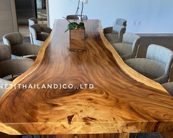Live Edge Dining Table Reclaimed Single Slab Conference - Etsy