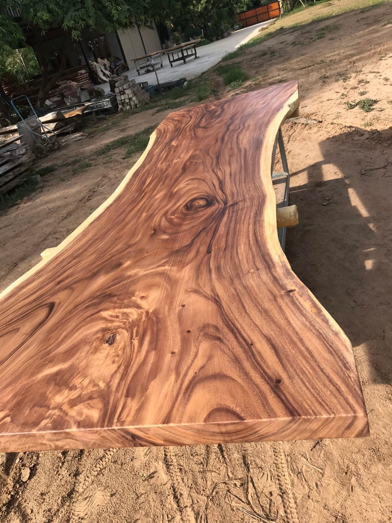 Live Edge Dining Table Reclaimed Single Slab Conference Table