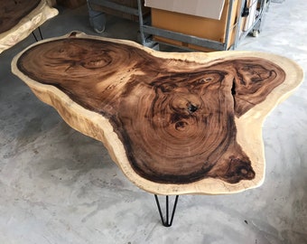 Luxury Dining Live Edge Dining Table Reclaimed Single Slab - Etsy