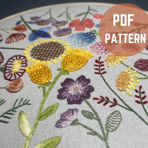 Embroidery Sampler Pattern Pdf - Etsy