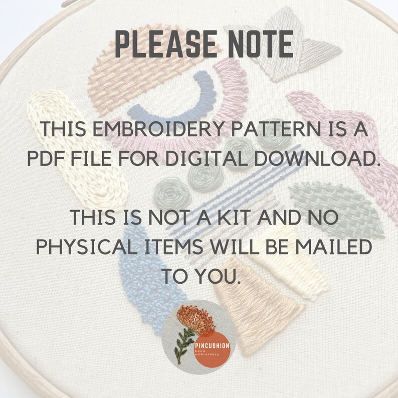 Abstract Stitch Sampler Pattern | Digital Pdf Pattern | Beginner ...