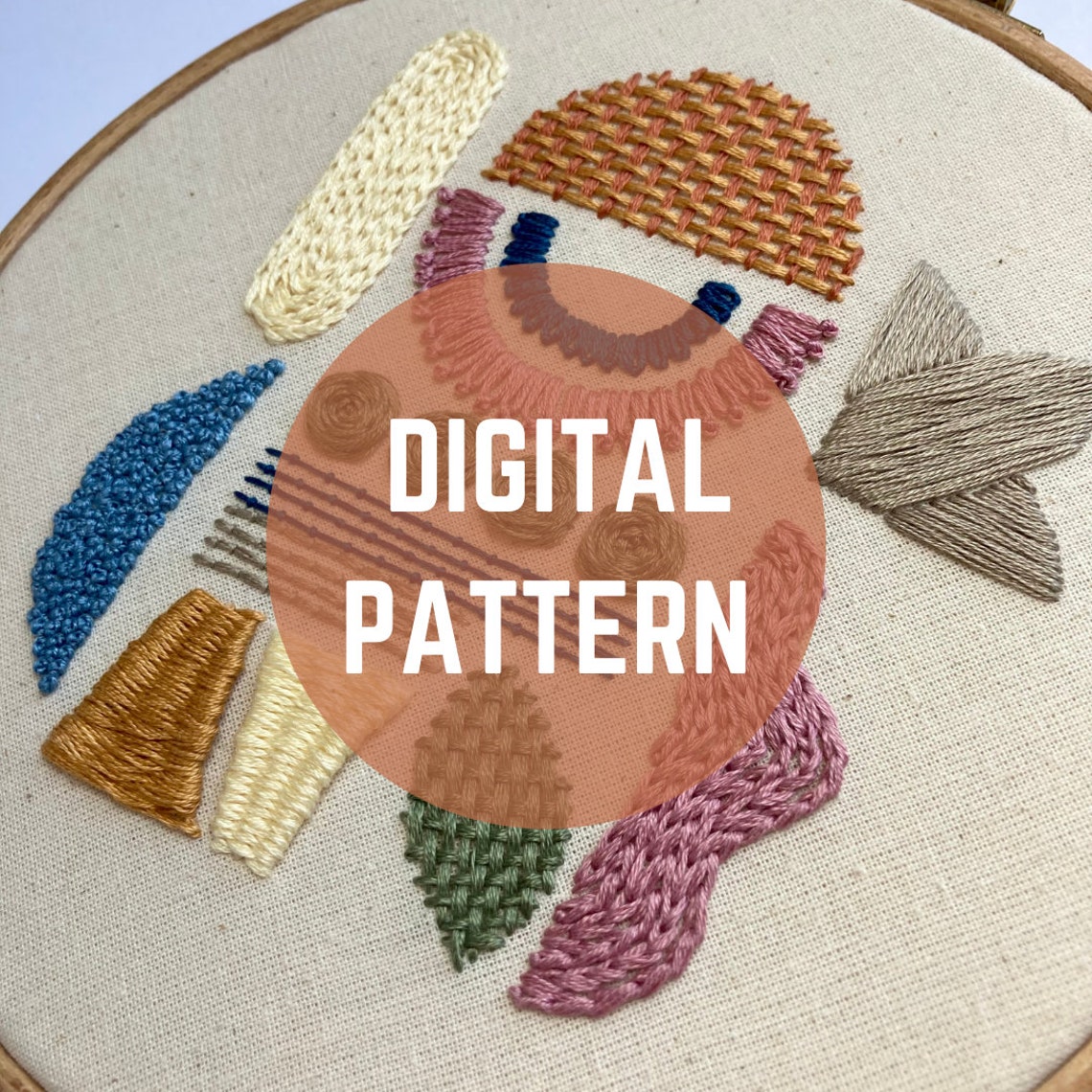 Abstract Stitch Sampler Pattern | Digital Pdf Pattern | Beginner ...
