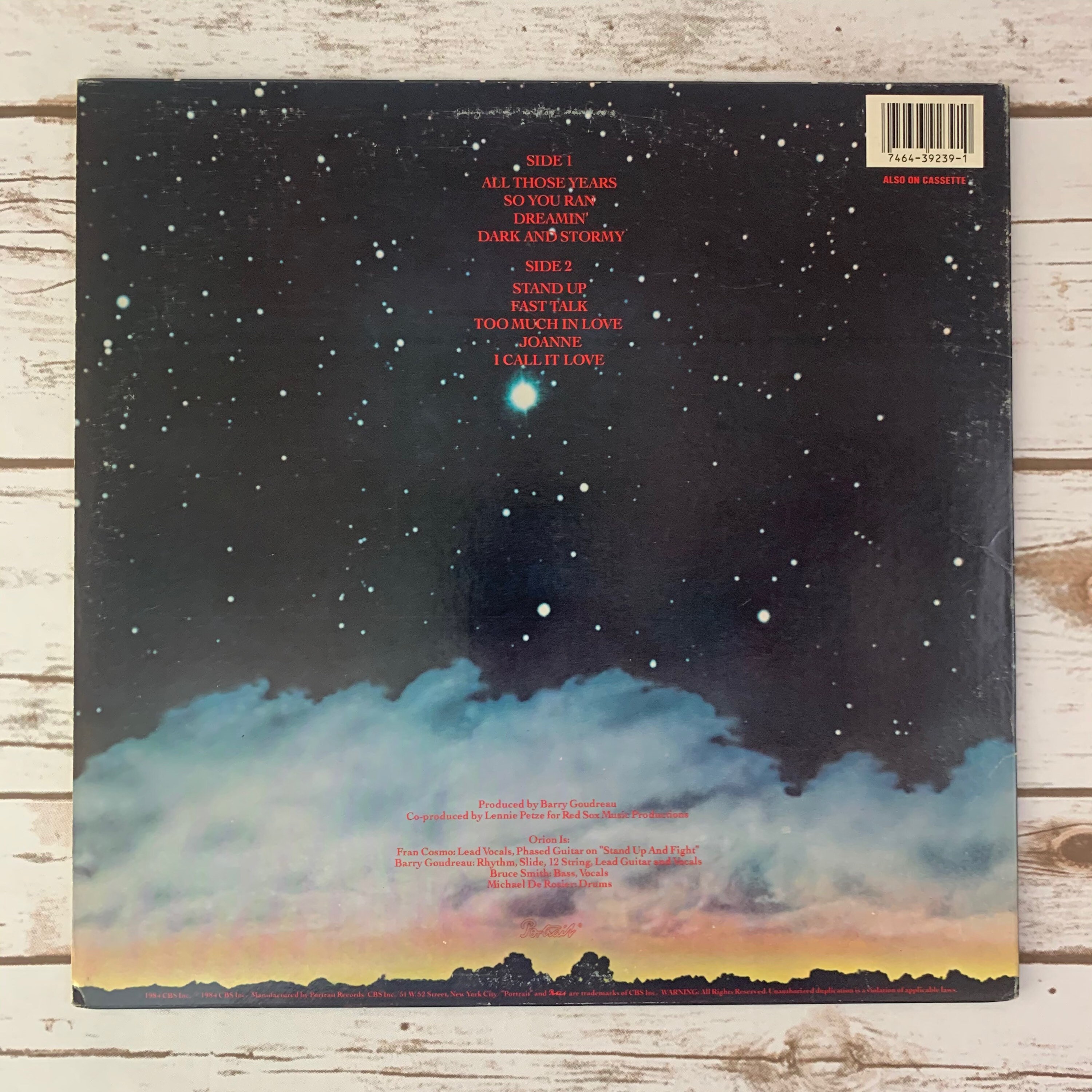 Orion The Hunter Self titled album 1984 vintage vinyl | Etsy