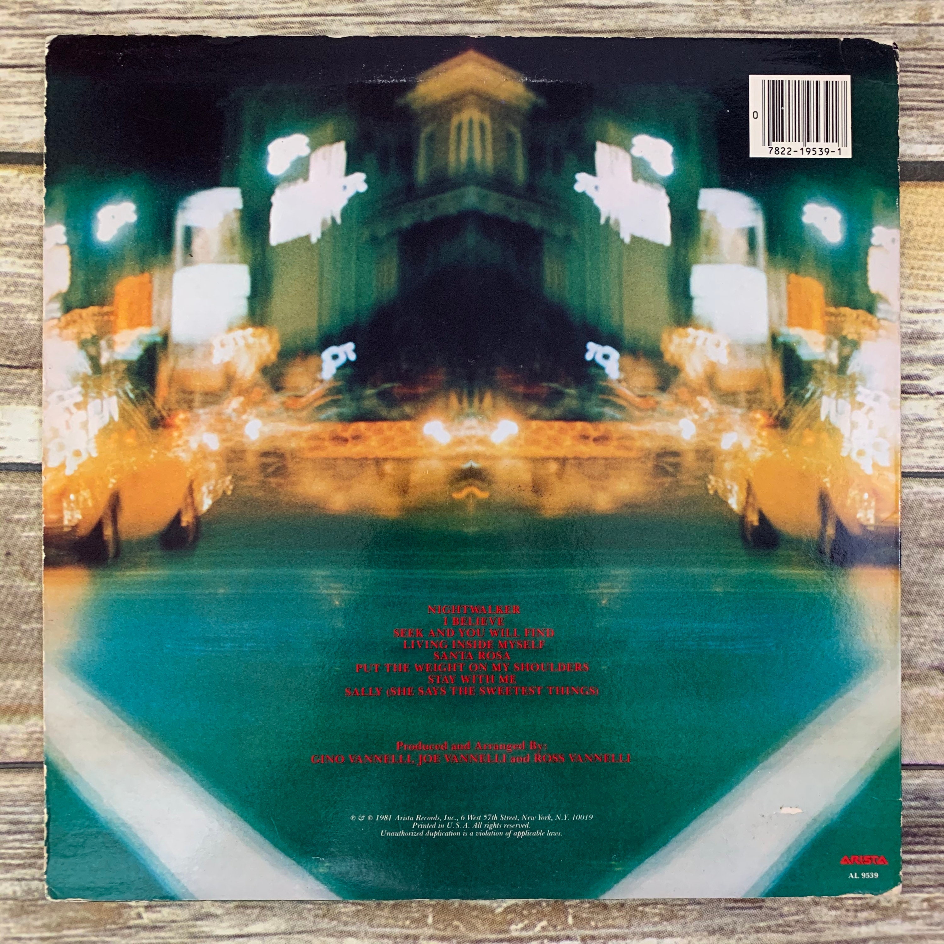 Gino Vanelli Nightwalker 1981 Vintage Vinyl Record Lp | Etsy