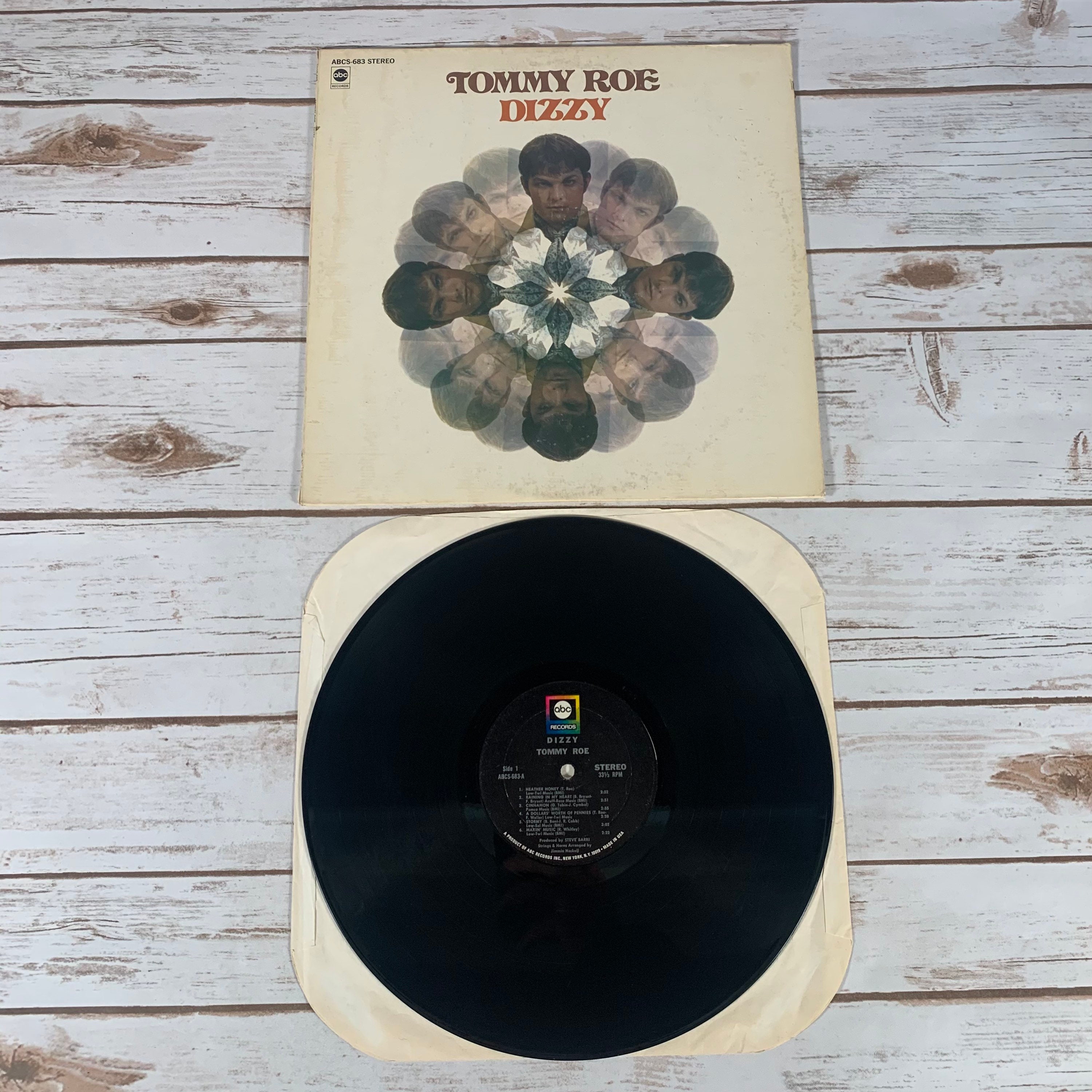 Tommy Roe Dizzy 1969 vintage vinyl record LP ABCS-683 | Etsy