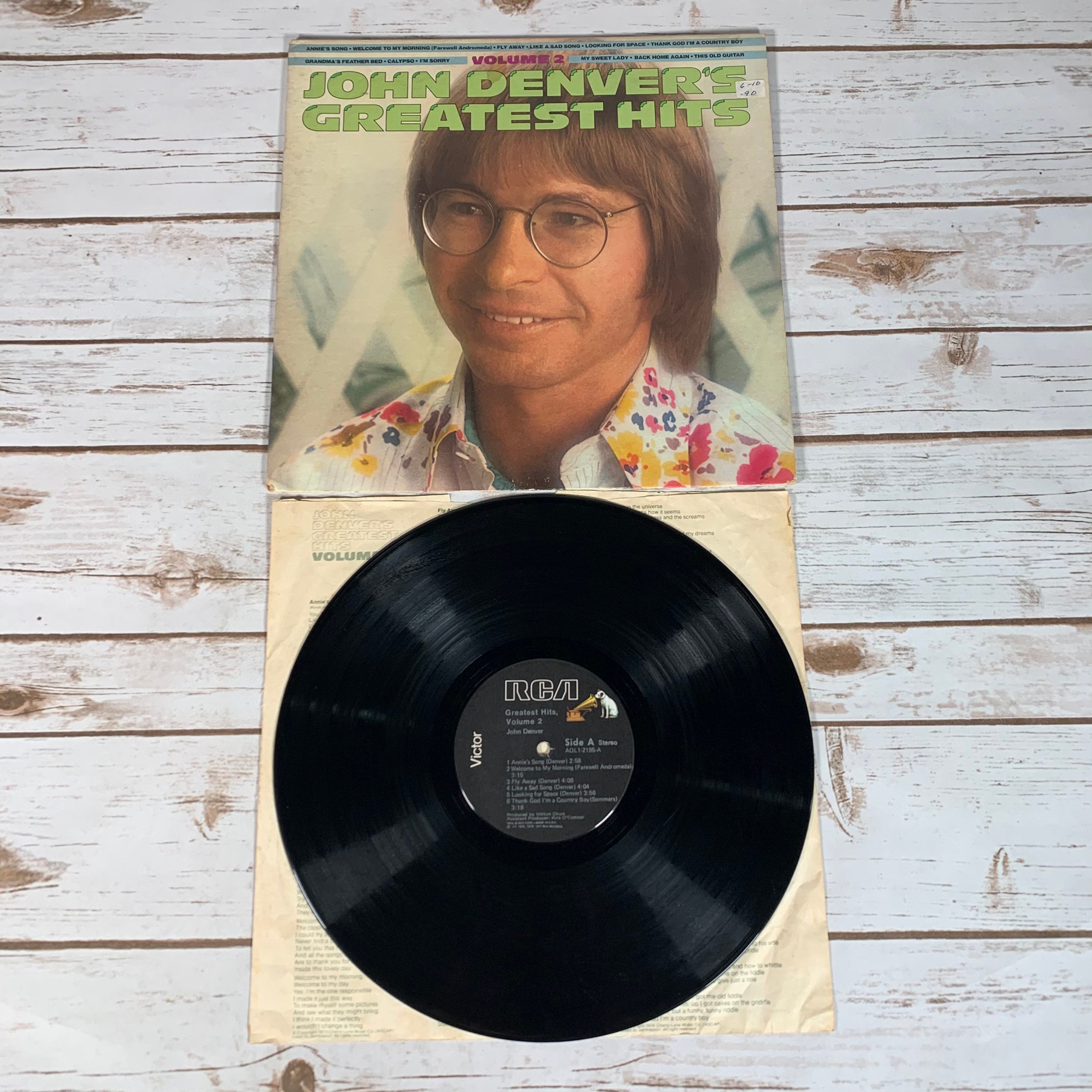 John Denver John Denvers Greatest Hits Vol 2 1977 Etsy