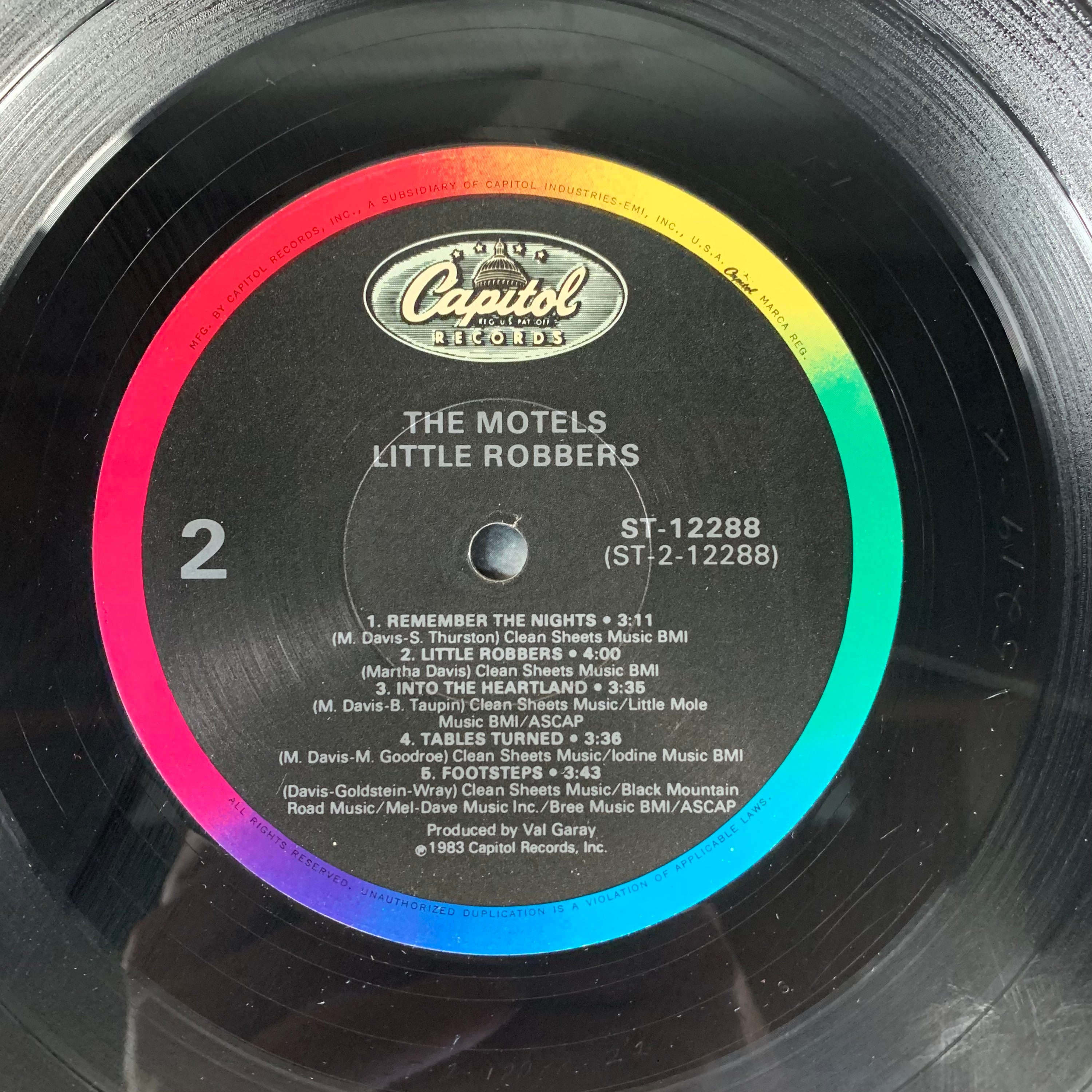 The Motels Little Robbers 1983 vintage vinyl record LP | Etsy