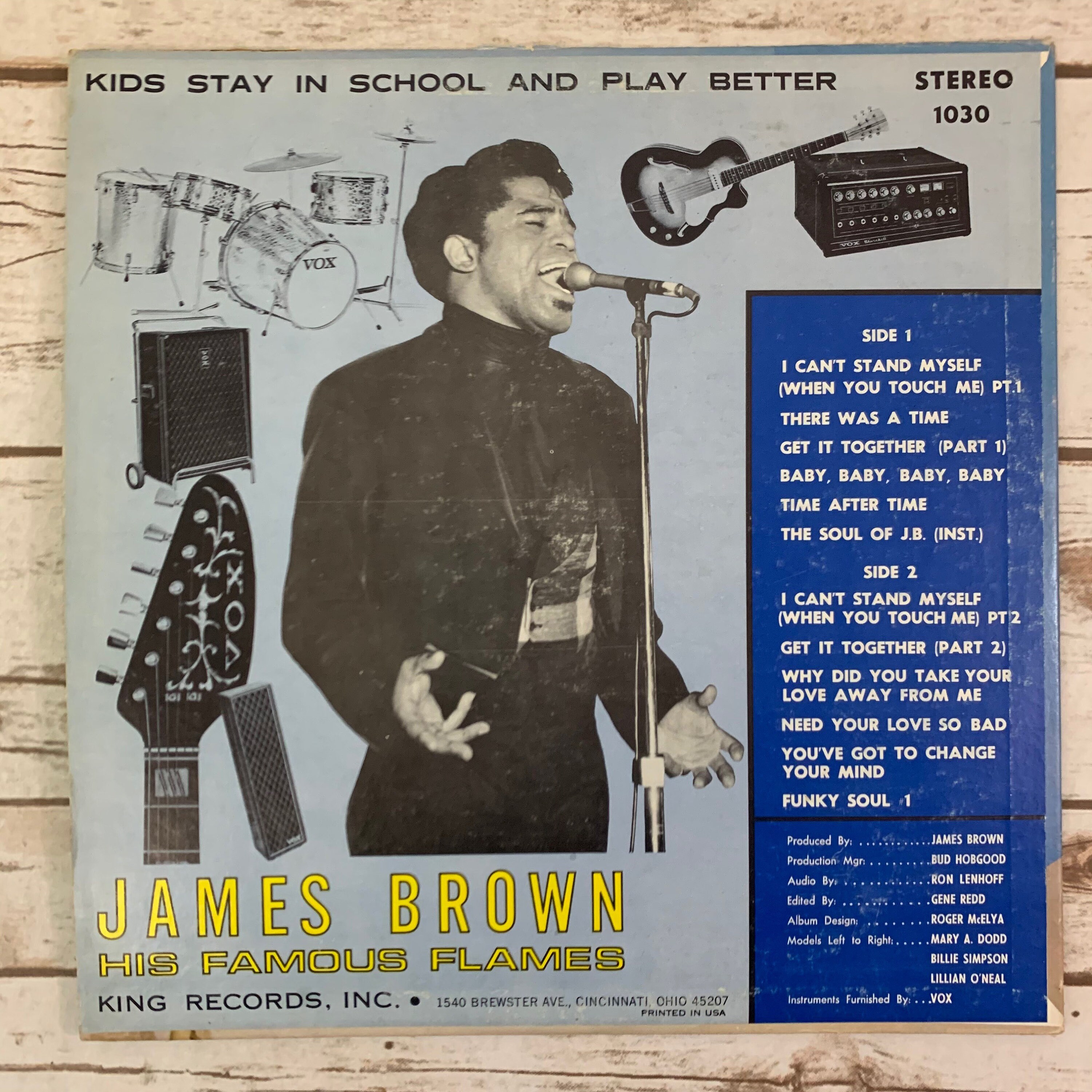James Brown And The Famous Flames I Cant Stand Myself When Etsy