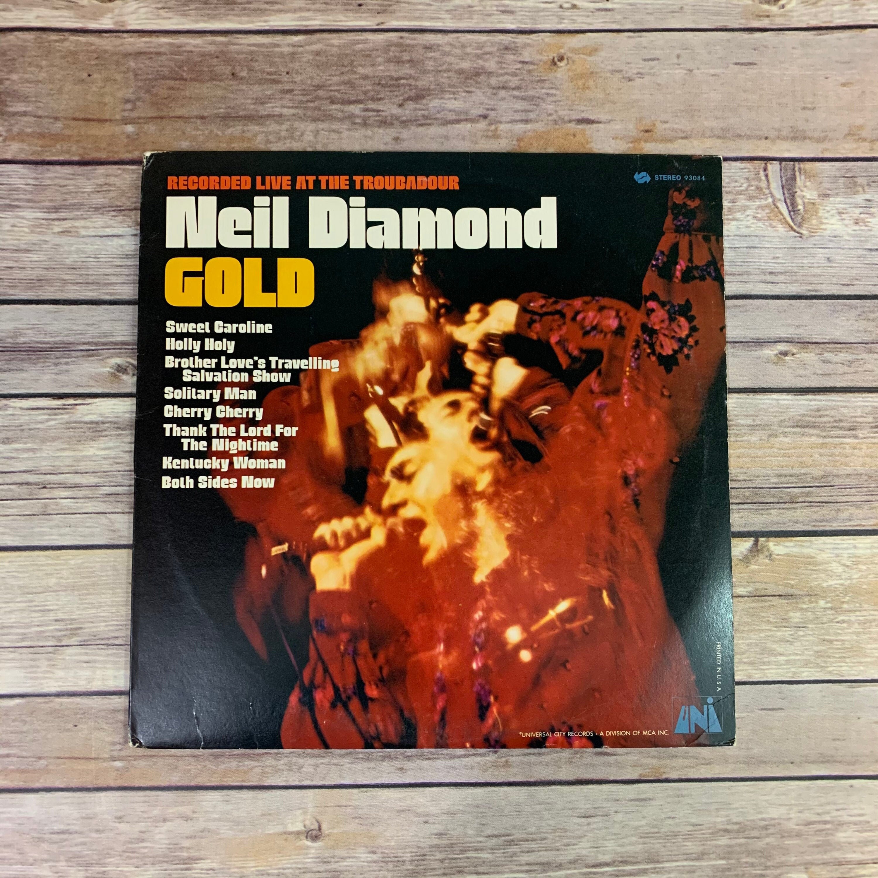 Neil Diamond Gold 1971 vintage vinyl record LP 93084 | Etsy