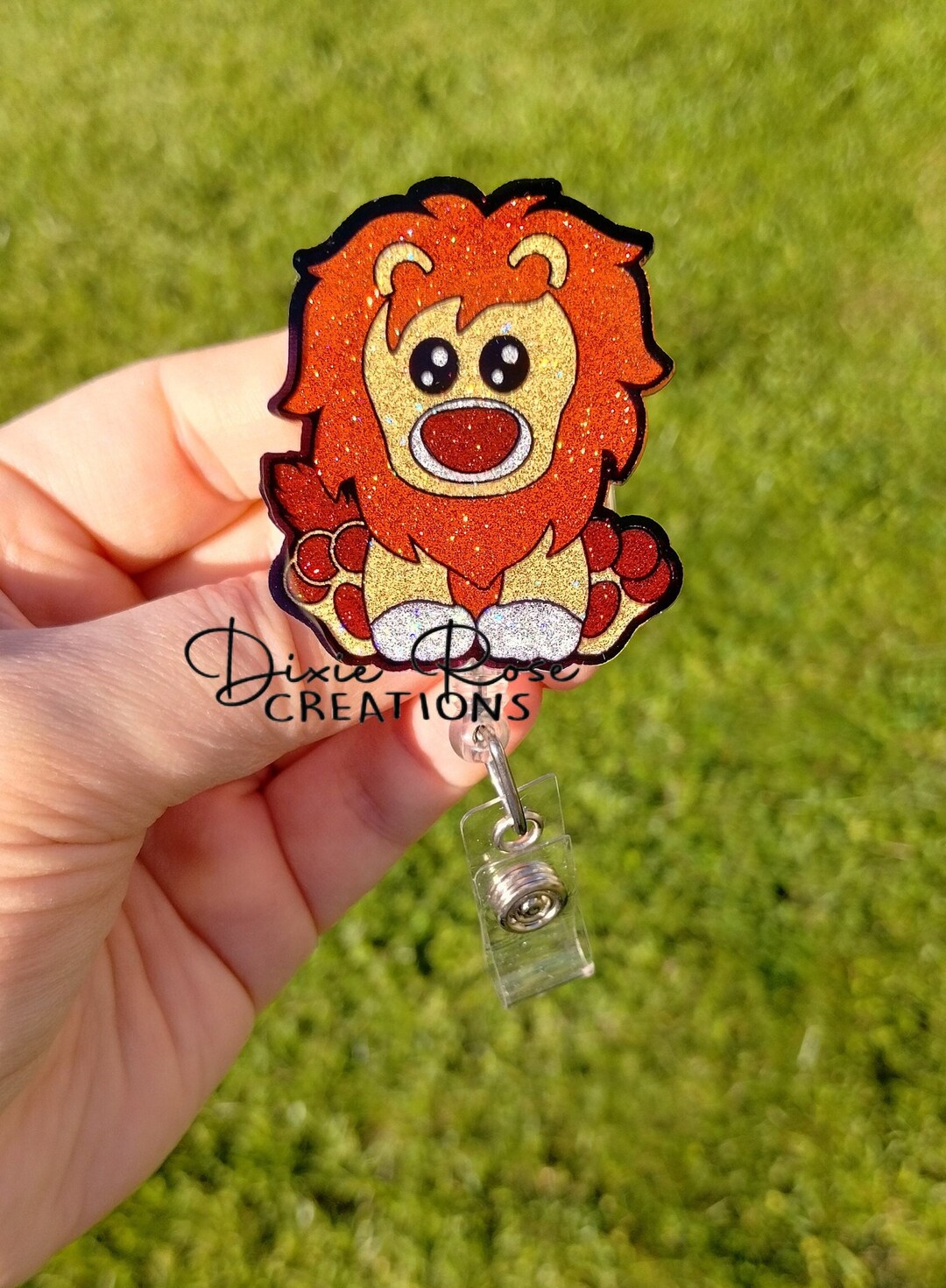 Lion Interchangeable Retractable Badge Reel - Etsy