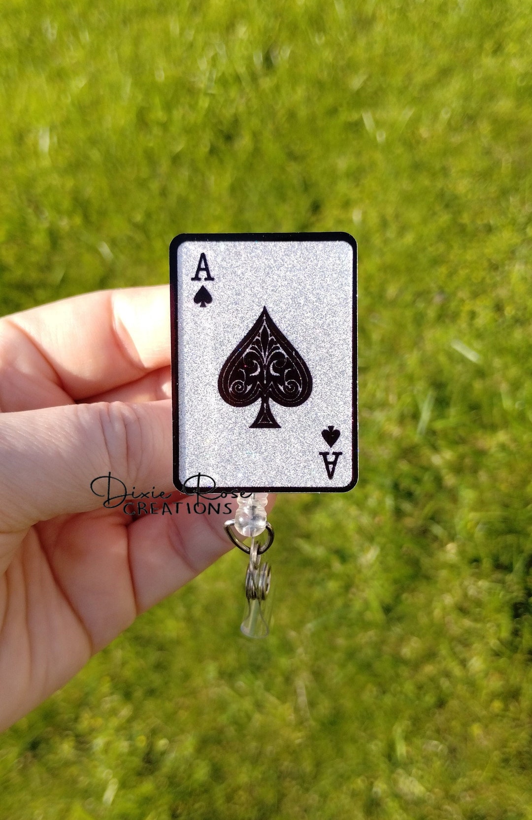 Playing Card Interchangeable Retractable Badge Reel - Etsy