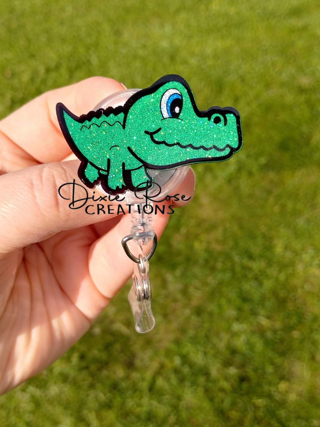 Alligator Interchangeable Retractable Badge Reel - Etsy