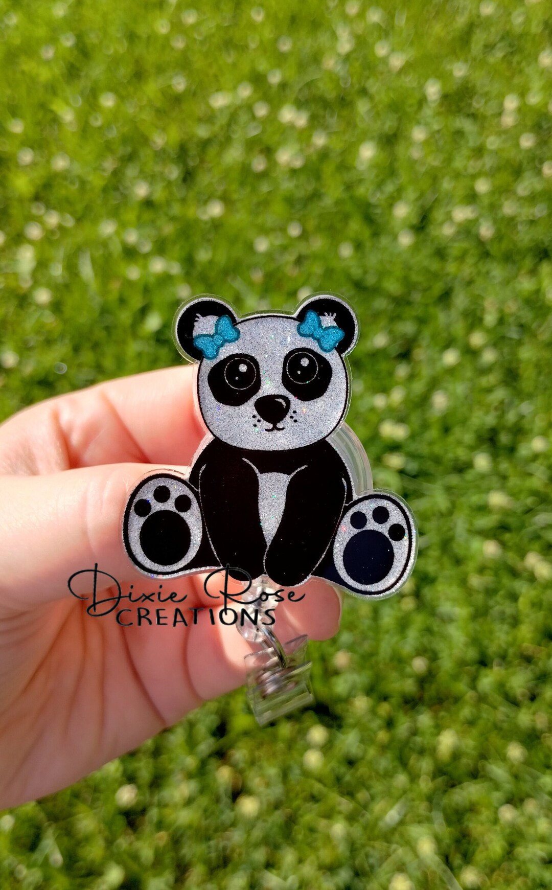 Panda Bear Interchangeable Retractable Badge Reel - Etsy